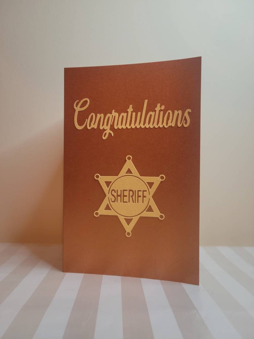 Congratulations Sheriff