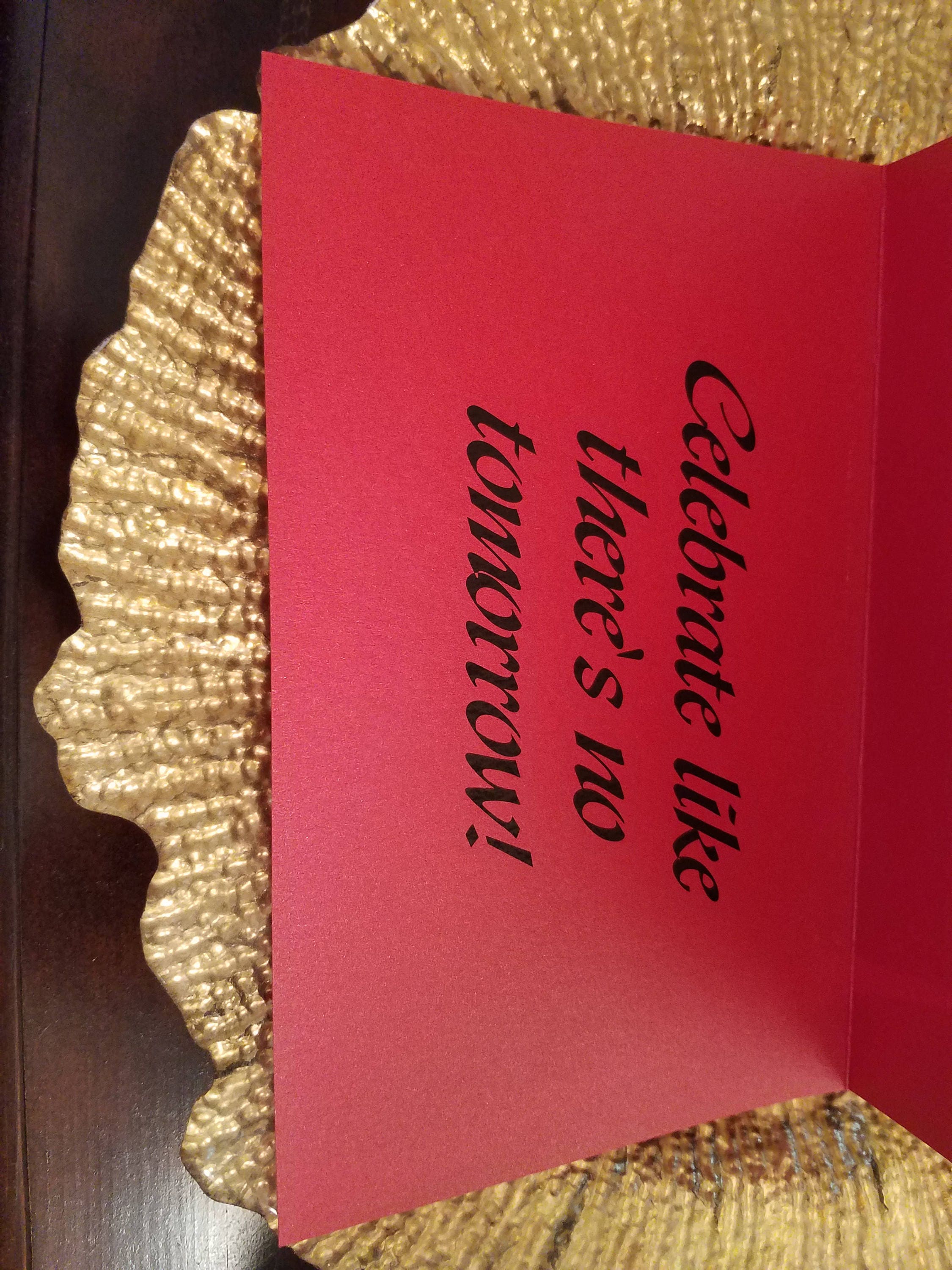 Leopard Face in Red Birthday Card