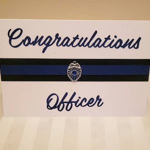 Police Officer Congratulations Card - Etsy