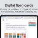 Digital Flash Cards for Goodnotes With Study Digital Stickers - Etsy