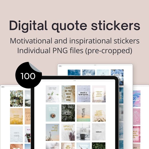 Digital Stickers for Goodnotes Quote Stickers for Notability - Etsy
