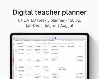 Teacher Planner Ipad - Etsy