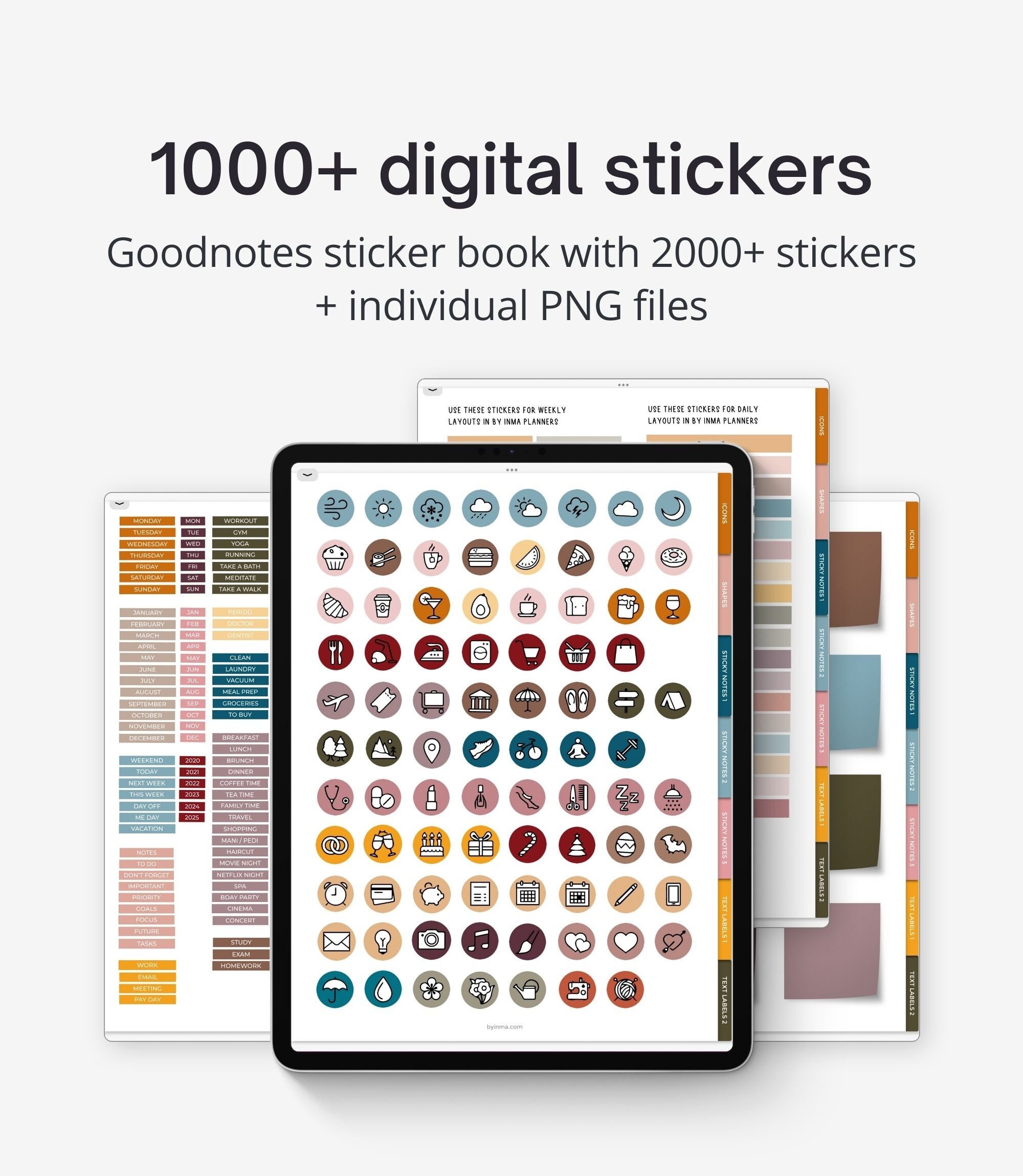 Digital Sticker Album for Goodnotes Notability and Noteshelf. - Etsy