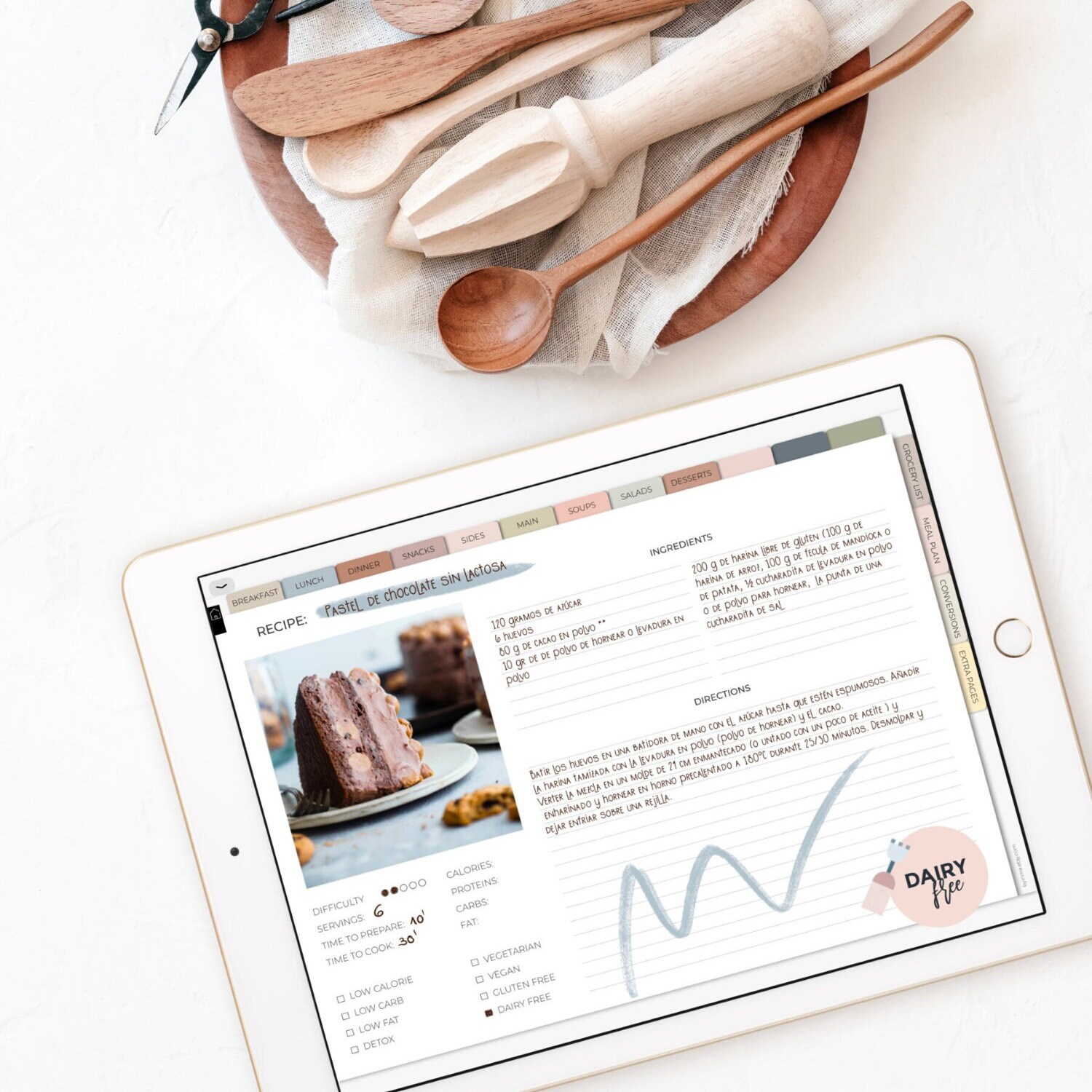 Digital Recipe Journal Goodnotes Recipe Book for Ipad - Etsy