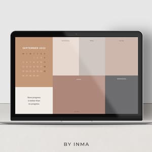 Desktop Wallpaper Organizer for Students. Aesthetic Wallpaper for ...