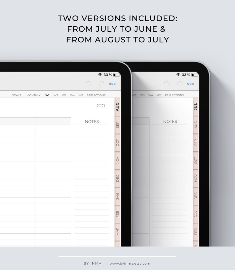 Teacher planner Goodnotes undated Digital lesson planner for | Etsy
