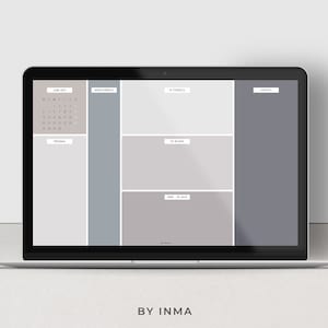 Desktop Wallpaper Organizer Calendar 2024, Minimal Desktop Background ...