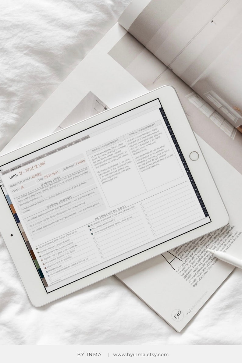 Teacher Planner Goodnotes Undated Digital Lesson Planner for | Etsy