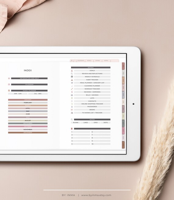 Paper Calendars & Planners Fun Digital Planner for iPad |Monthly ...