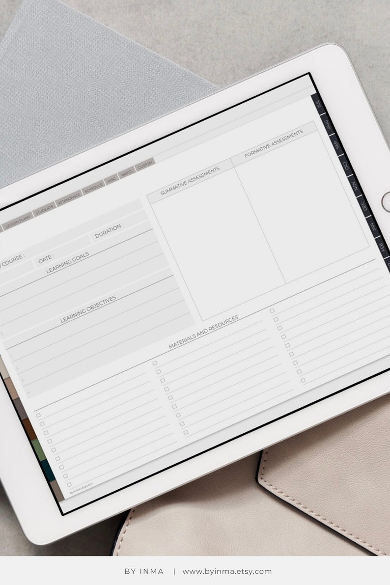 Teacher Planner Goodnotes Undated Digital Lesson Planner for | Etsy