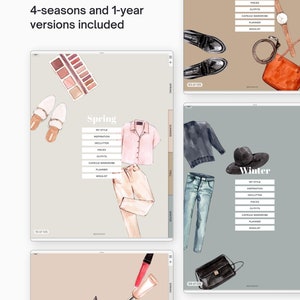 Capsule Wardrobe Planner for Ipad, Digital Outfit Planner for Goodnotes ...