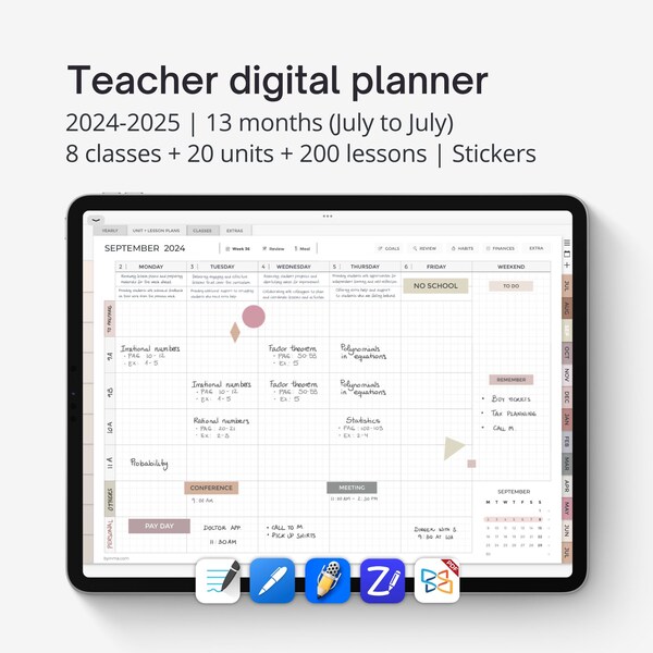 Teacher Planner - Etsy