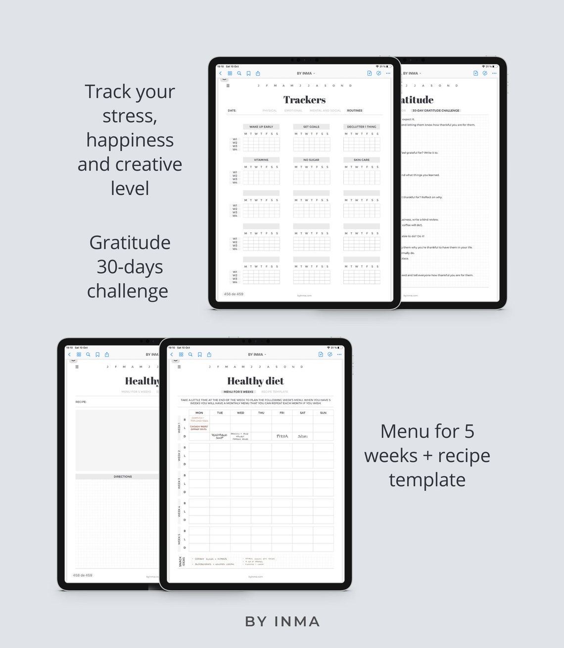 Self Care Journal Digital Daily Check in Journal Self Care - Etsy