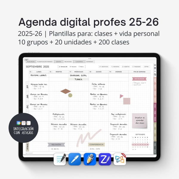 Agendas maestras 2025 2026 - Etsy México