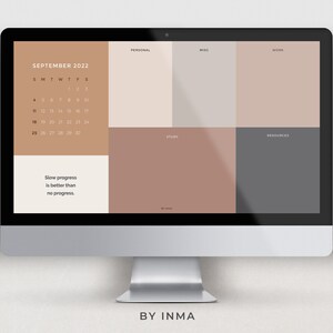 Desktop Wallpaper Organizer for Students. Aesthetic Wallpaper for ...