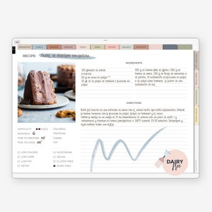 Digital Recipe Journal Goodnotes, Recipe Book for Ipad, Cooking Digital ...