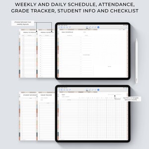 Teacher planner Goodnotes undated Digital lesson planner for | Etsy
