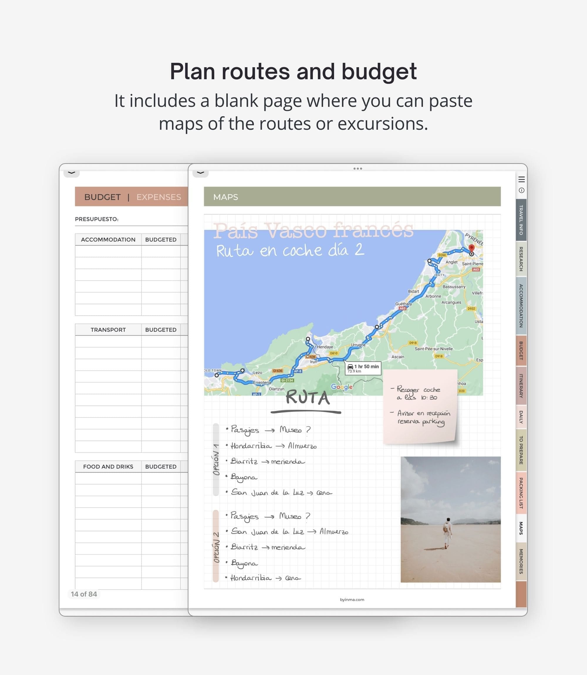 Digital Travel Journal Goodnotes, Digital Travel Planner Organizer for ...