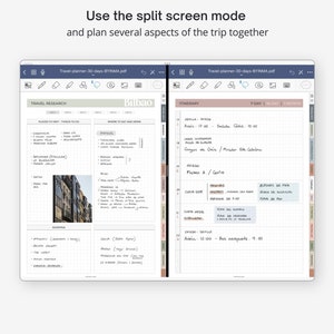 Digital Travel Journal Goodnotes, Digital Travel Planner Organizer for ...