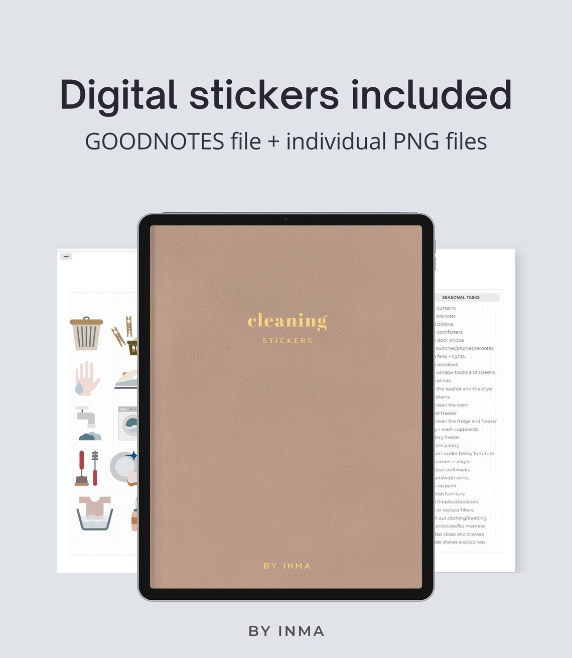 Digital Cleaning Planner Goodnotes Cleaning Checklist by | Etsy