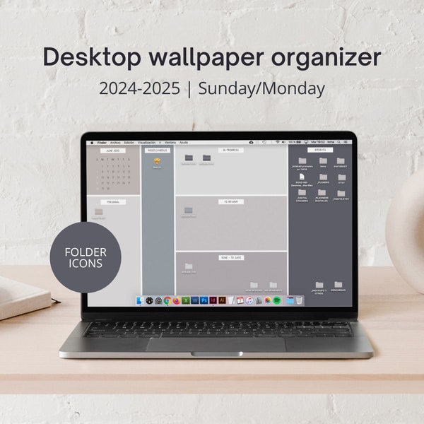 Computer Calendar Background 2024 2025 - Etsy