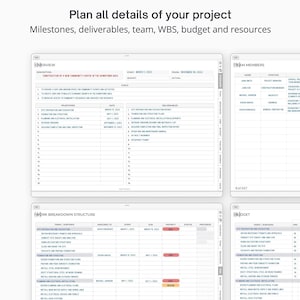 Digital Project Planner Goodnotes PDF, Digital Work Planner for Ipad ...