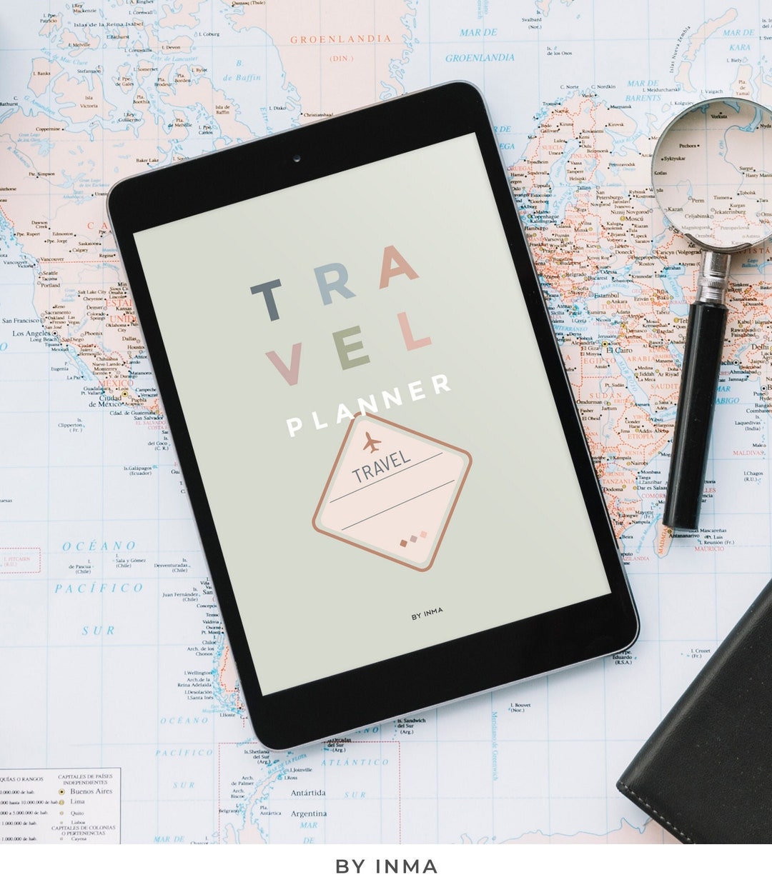 Digital Travel Planner Organizer, Travel Stickers, Travel Journal for 1 ...