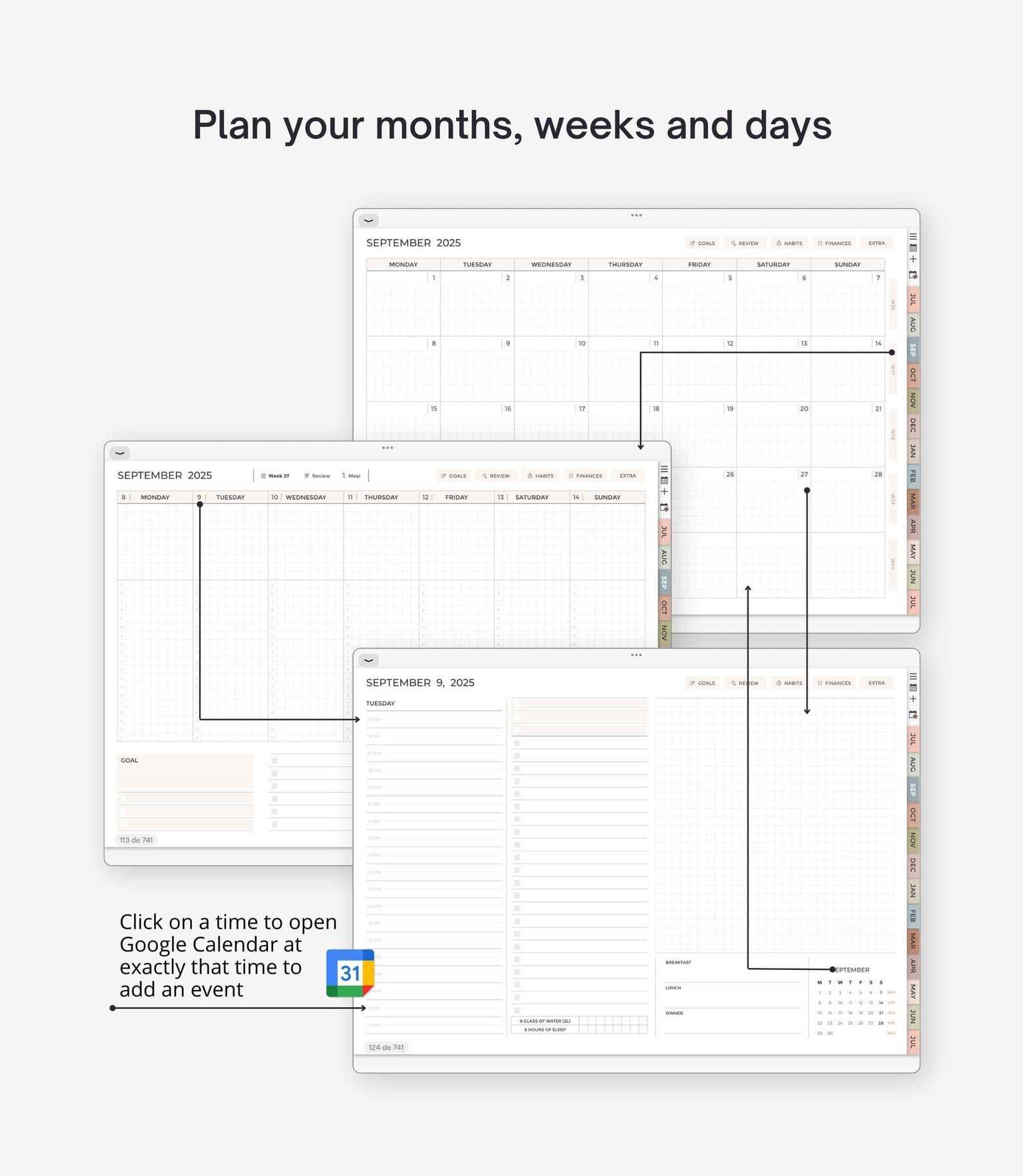 Goodnotes Planner 2025-2026, Digital Planner for Ipad, Mid-year Planner ...