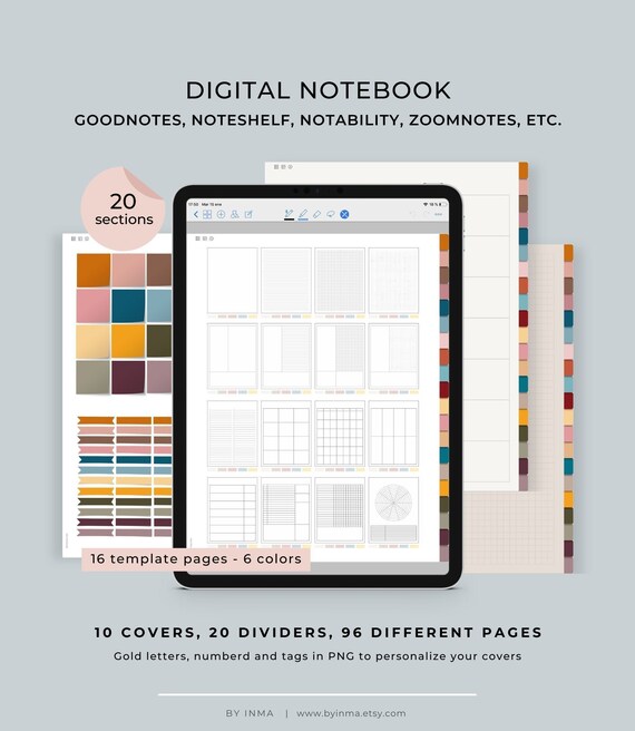 Calendars & Planners Paper & Party Supplies digital diary goodnotes ...