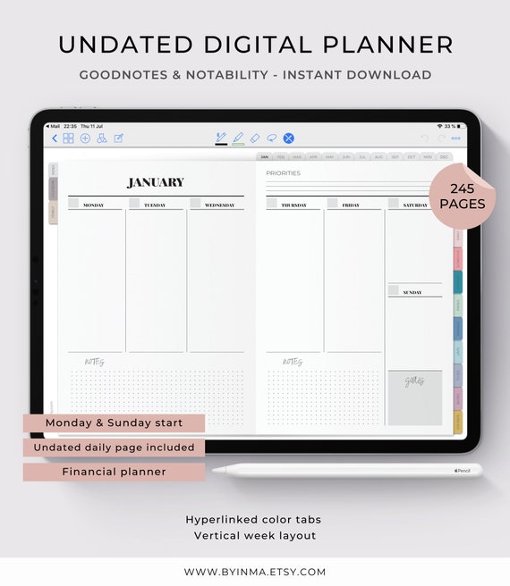 Paper & Party Supplies Calendars & Planners Notability Digital Planner ...