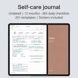 Self Care Journal Digital Daily Check in Journal Self Care - Etsy