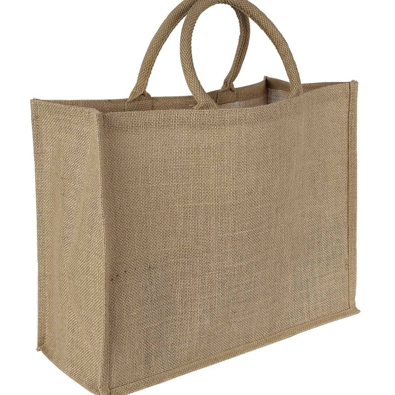 Jute Tote Bag - Etsy