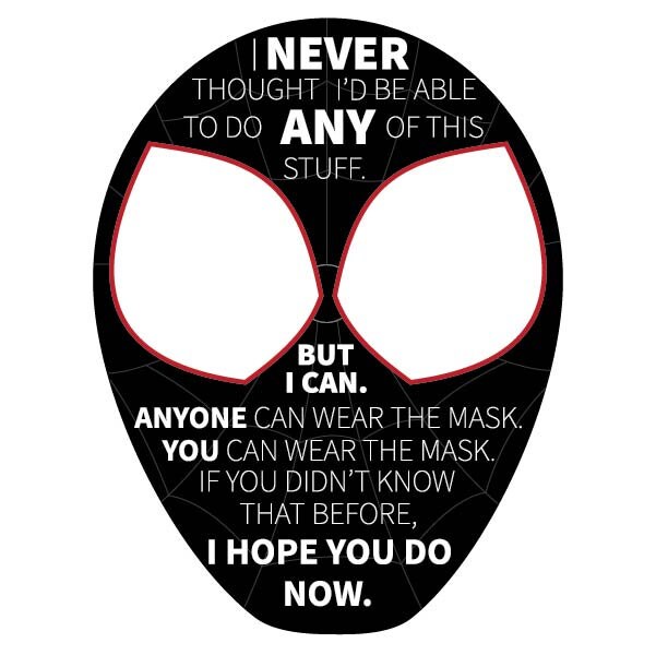 Into the Spiderverse Minimalist Movie Quote Comic Book - Etsy