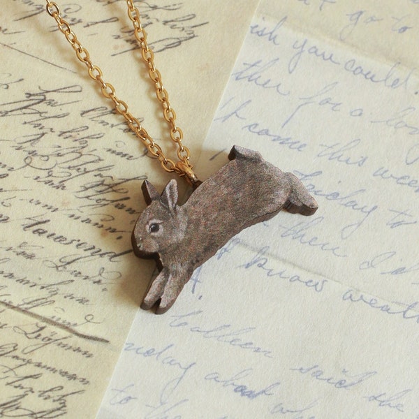 Bunny Pendant - Etsy