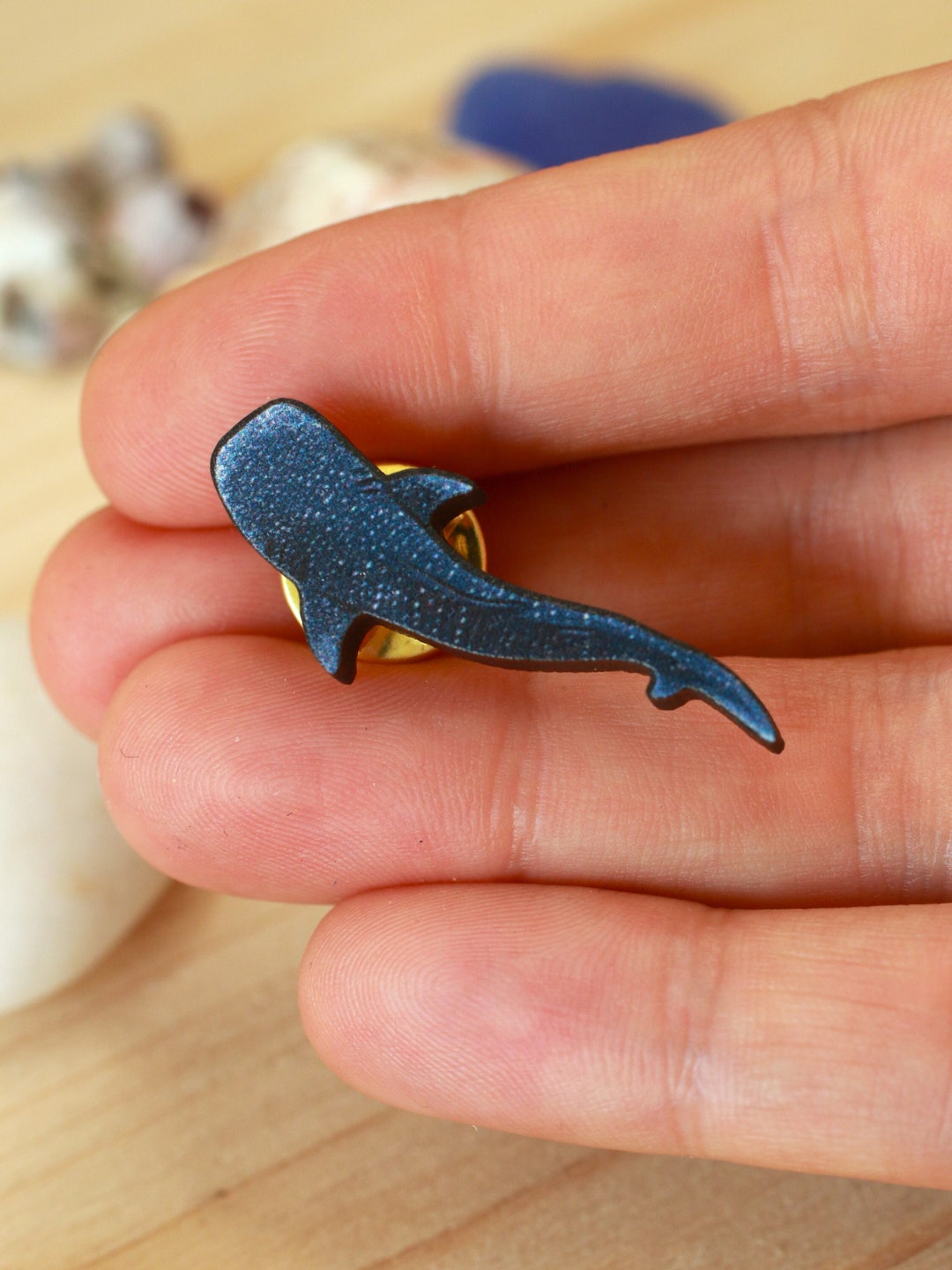 Whale Shark Pin - Wooden Whale Shark Brooch Whale Shark Jewelry Marine ...