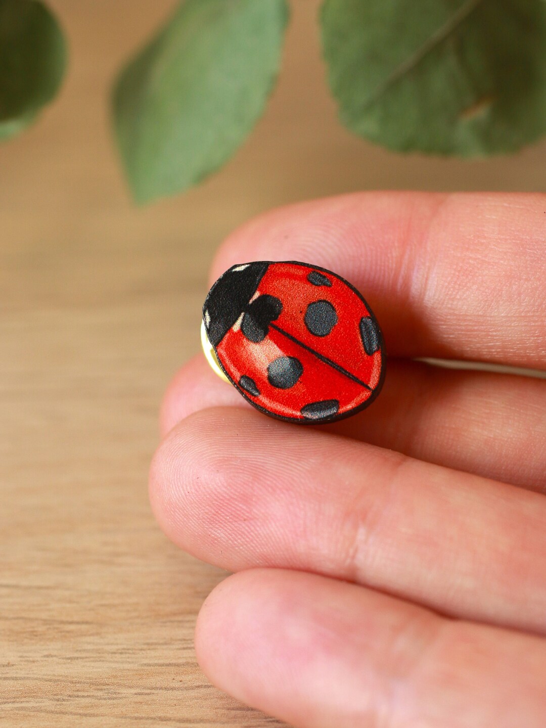 Ladybug Pin - Ladybird Pin Ladybug Brooch Lucky Charm Pin Bug Pin Badge ...
