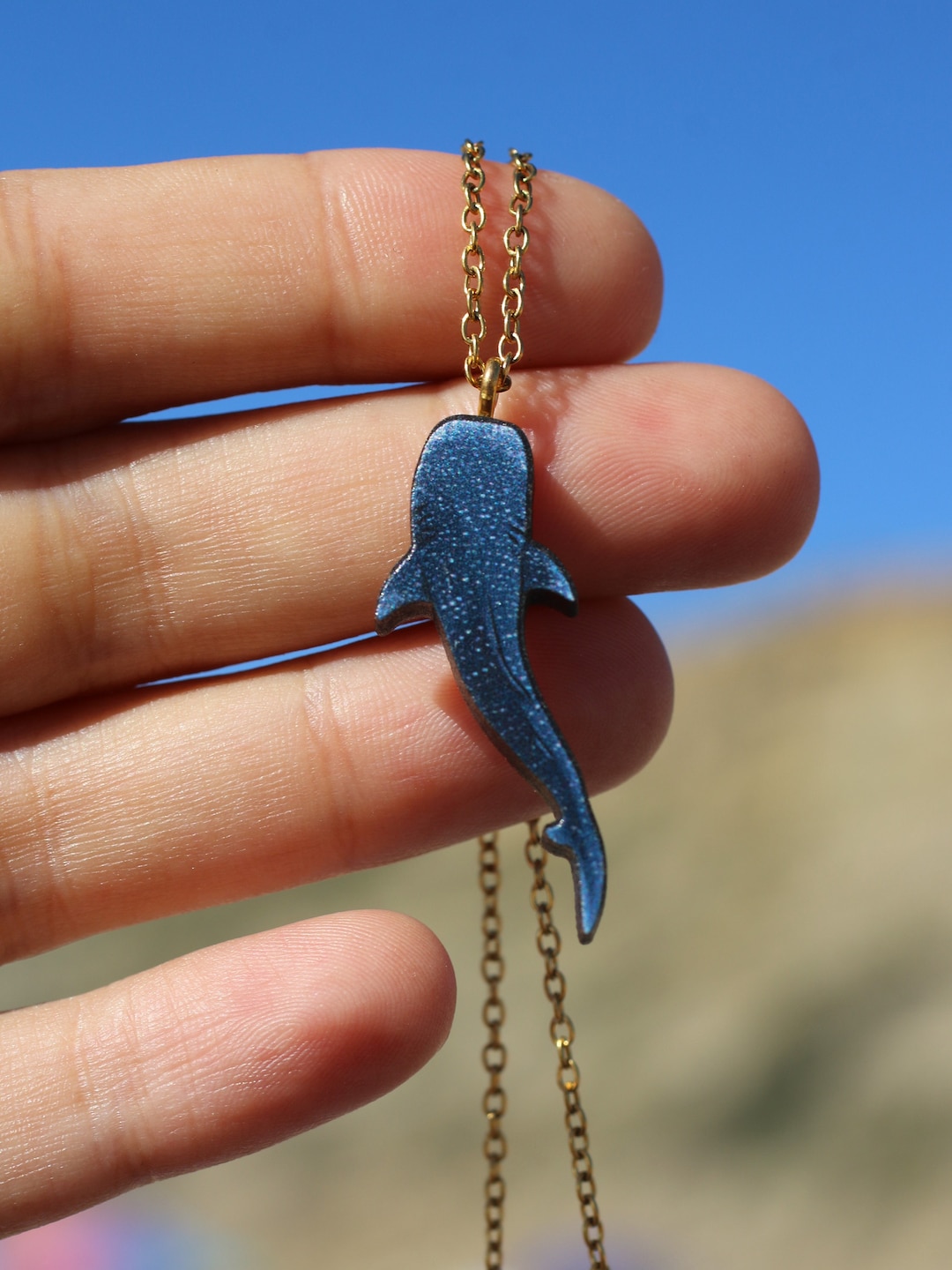 Whale Shark Necklace - Wooden Whale Shark Pendant Whale Shark Jewelry ...