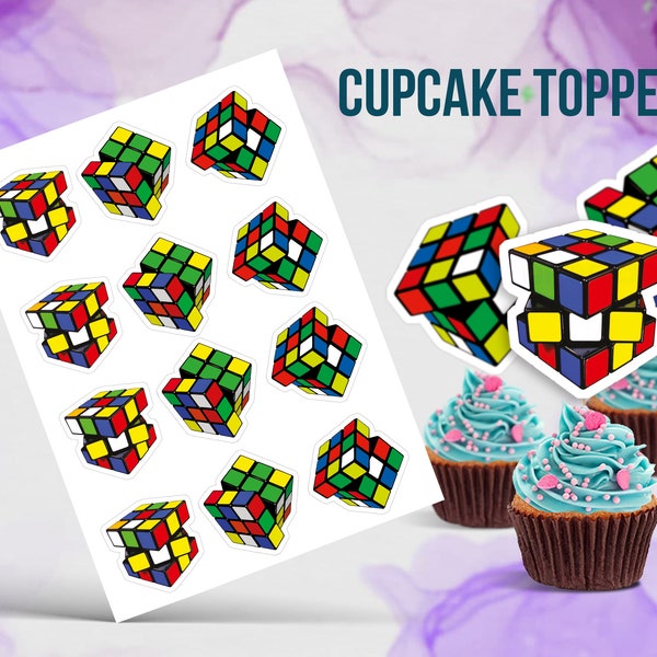 Rubiks Cube Cake Toppers - Etsy