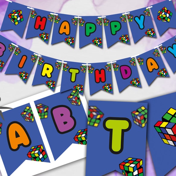 Rubiks Cube Cake Toppers - Etsy