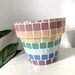 Handmade Mini Pastel Rainbow Mosaic Indoor Outdoor Plant Pot - Etsy