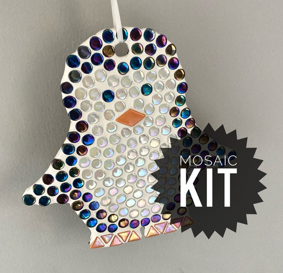 Penguin Mosaic Kit Make Your Own Mosaic DIY Craft Kit - Etsy