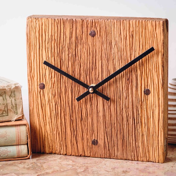 Rustic Desk Clock - Etsy