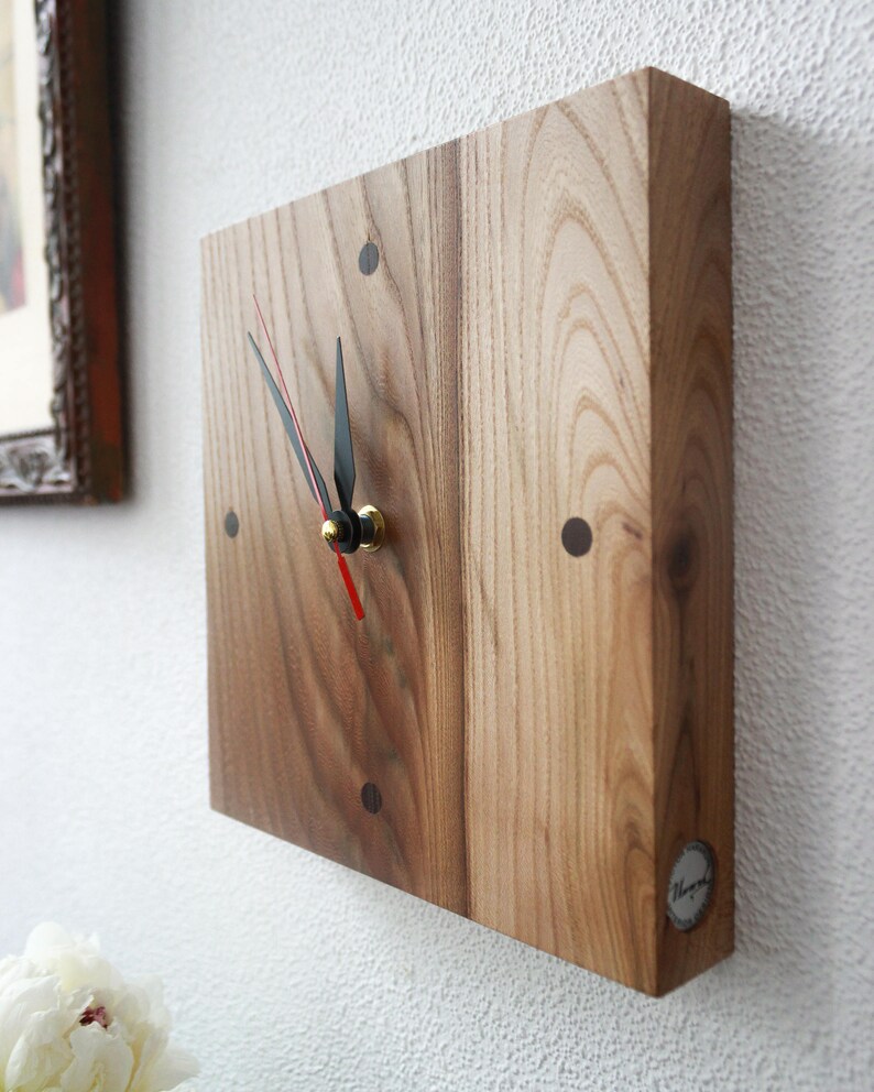 Decorative Wall Clock Square Small Unique Clocks Modern - Etsy