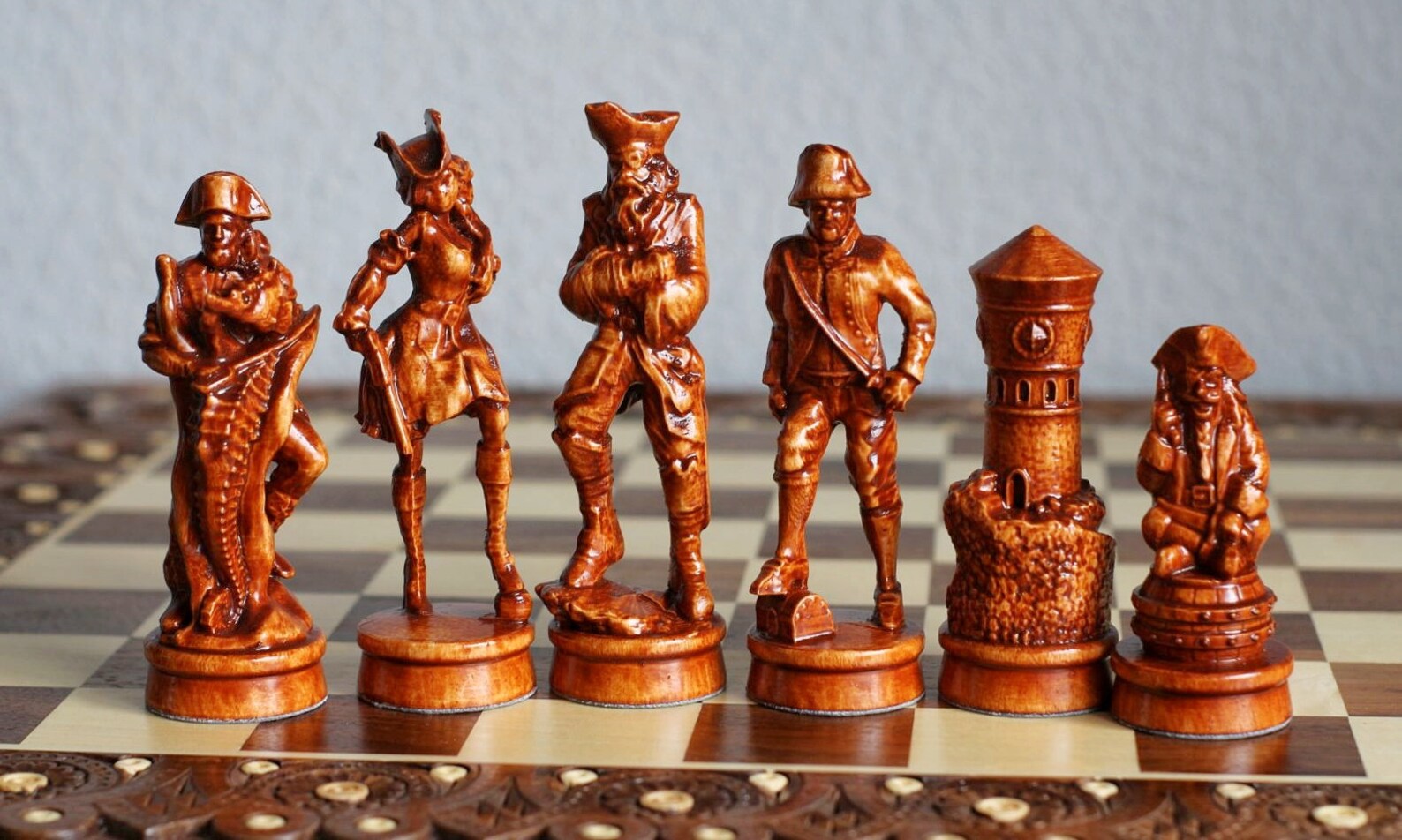 Large Collectible Chess Pieces With Box Luxury Wooden Chess - Etsy UK