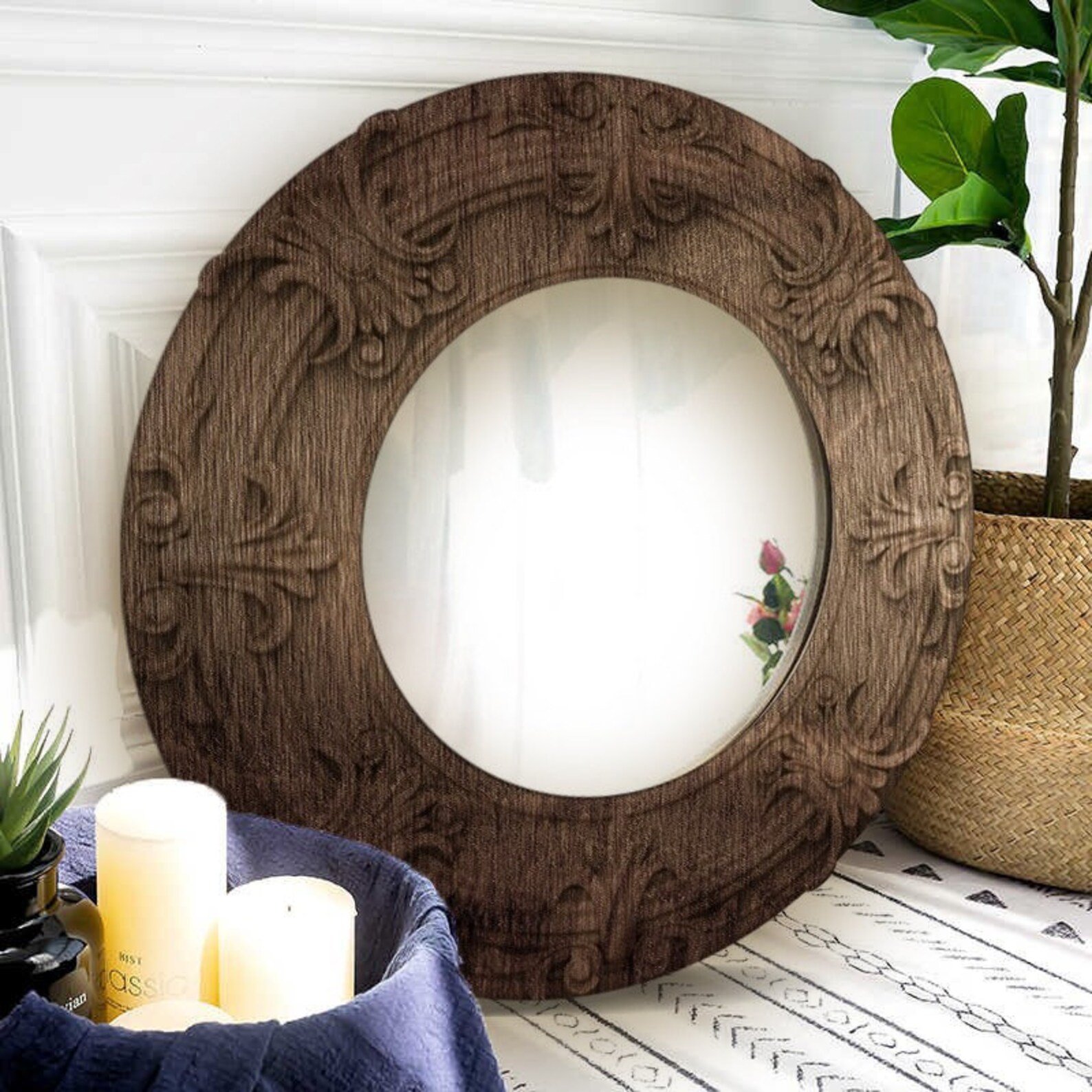 Unusual Mirror for Wall Décor Ornate Small Wall Mount Mirror - Etsy