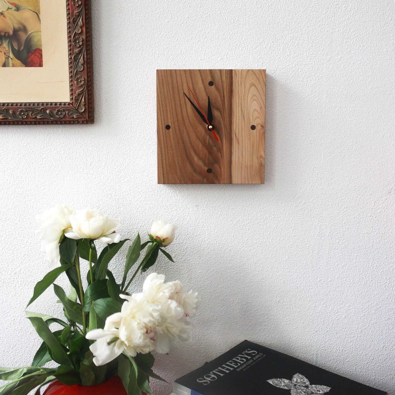 Decorative Wall Clock Square Small Unique Clocks Modern | Etsy