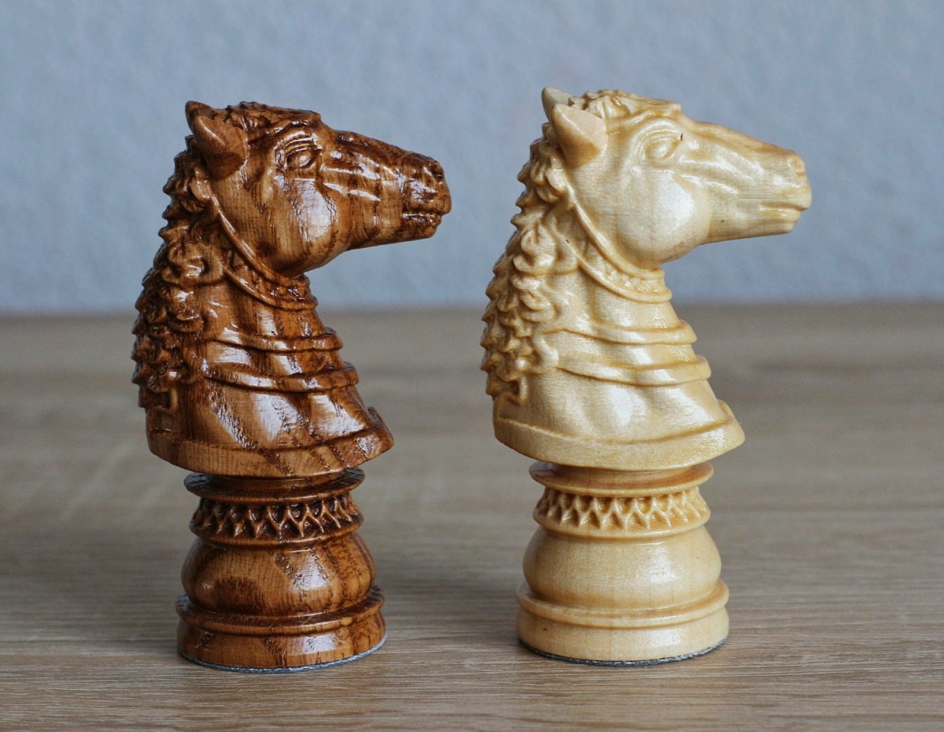 Large wood carving chess pieces with box Luxury wooden chess | Etsy