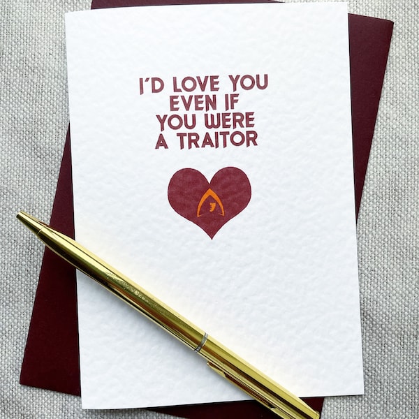 Valentines Traitor Cards - Etsy UK