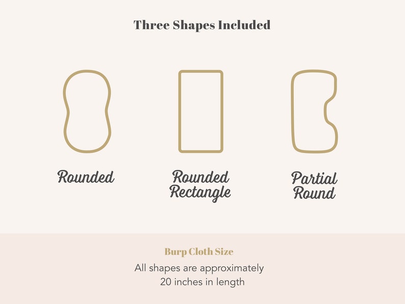 Burp Cloth Pattern, PDF Burp Cloth Patterns, DIY Sewing Burp Cloth ...