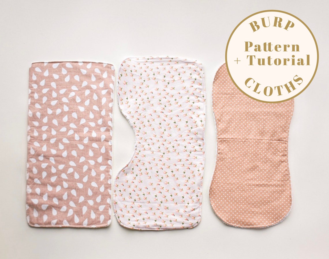 Burp Cloth Pattern PDF Burp Cloth Patterns DIY Sewing Burp - Etsy
